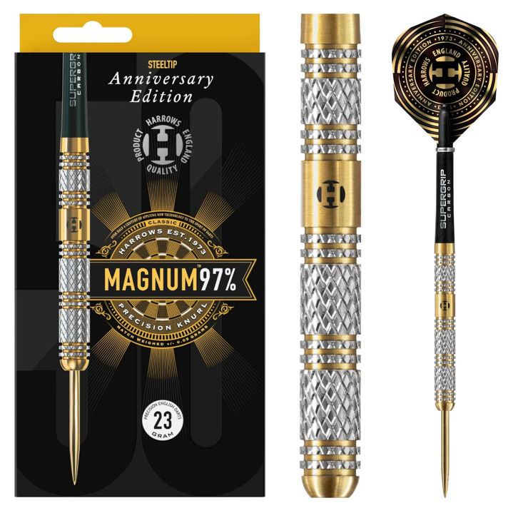 Harrows Magnum SteelTip Dart 97% Tungsten - 50th Anniversary – YE Sports